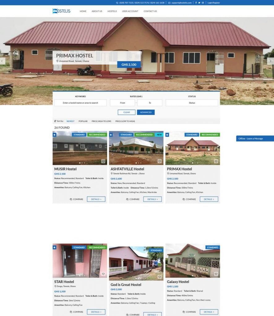 Hostelis – UDS Hostels Portal – iWade Media